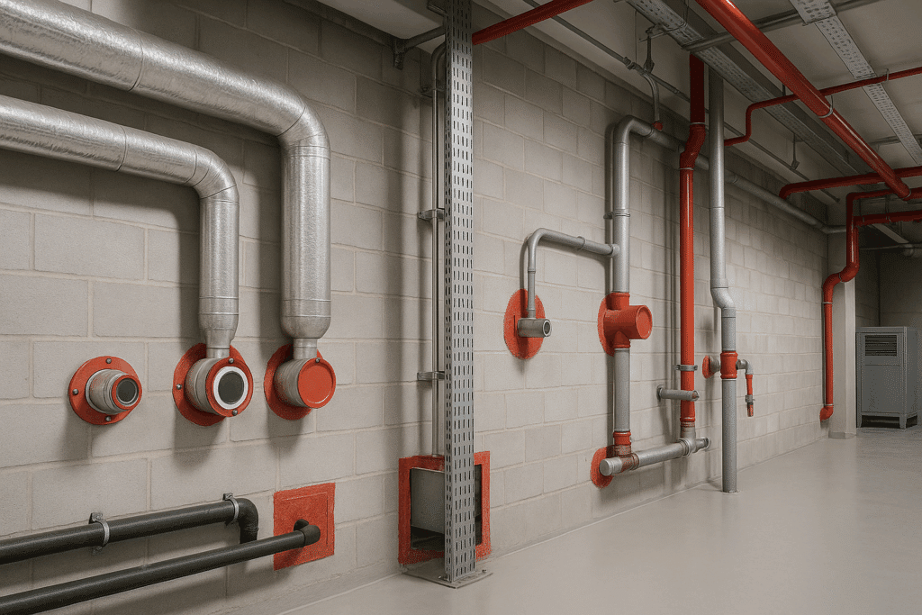 Fire Stopping in Plant Rooms and Risers
